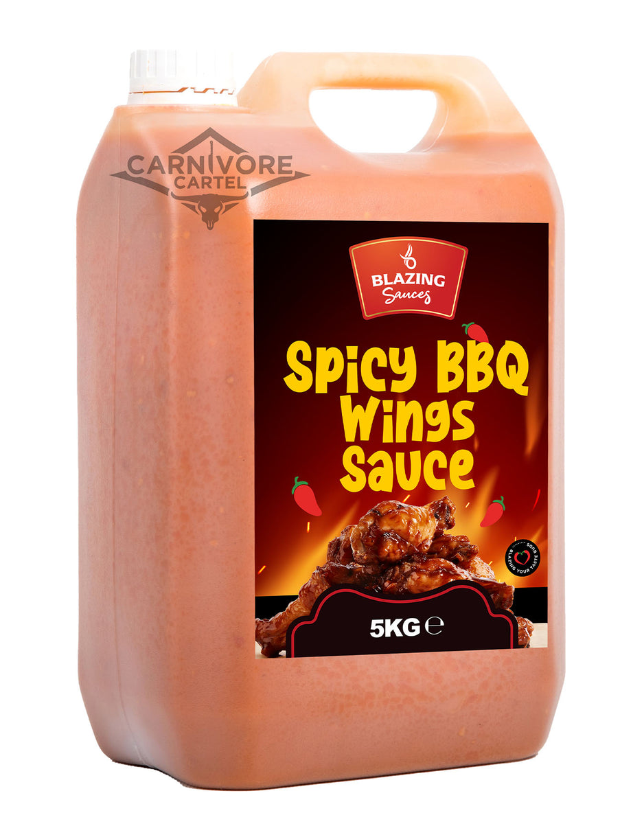 BLAZING Sauces - SPICY BBQ WING SAUCE - 5kg – Carnivore Cartel UK