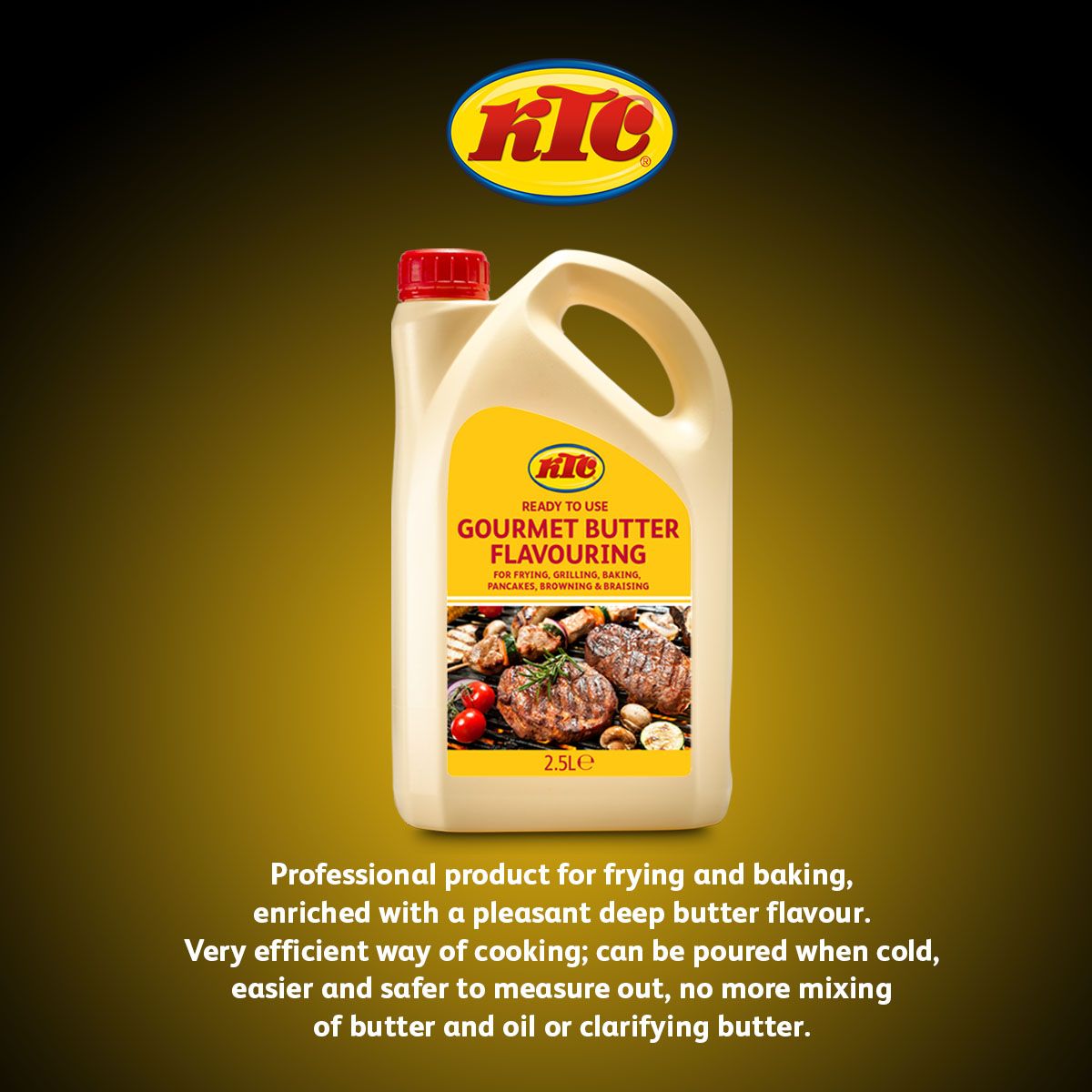 KTC Gourmet Butter Flavouring - 2.5L – Carnivore Cartel UK